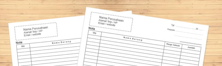 Contoh Bon Faktur dan Perbedaannya dengan Kwitansi