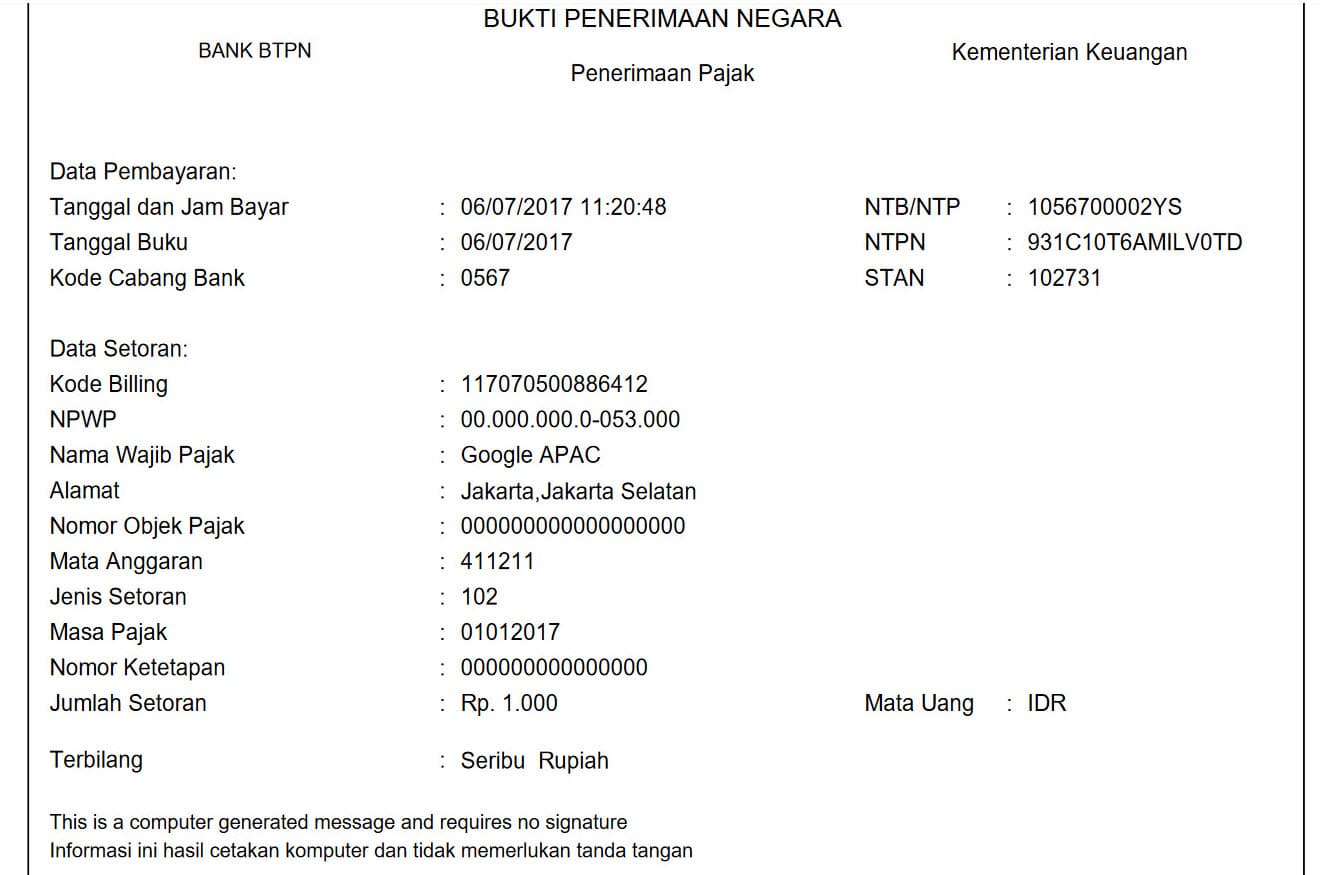 Bpn Pajak Homecare24 Bpn Pajak Homecare24