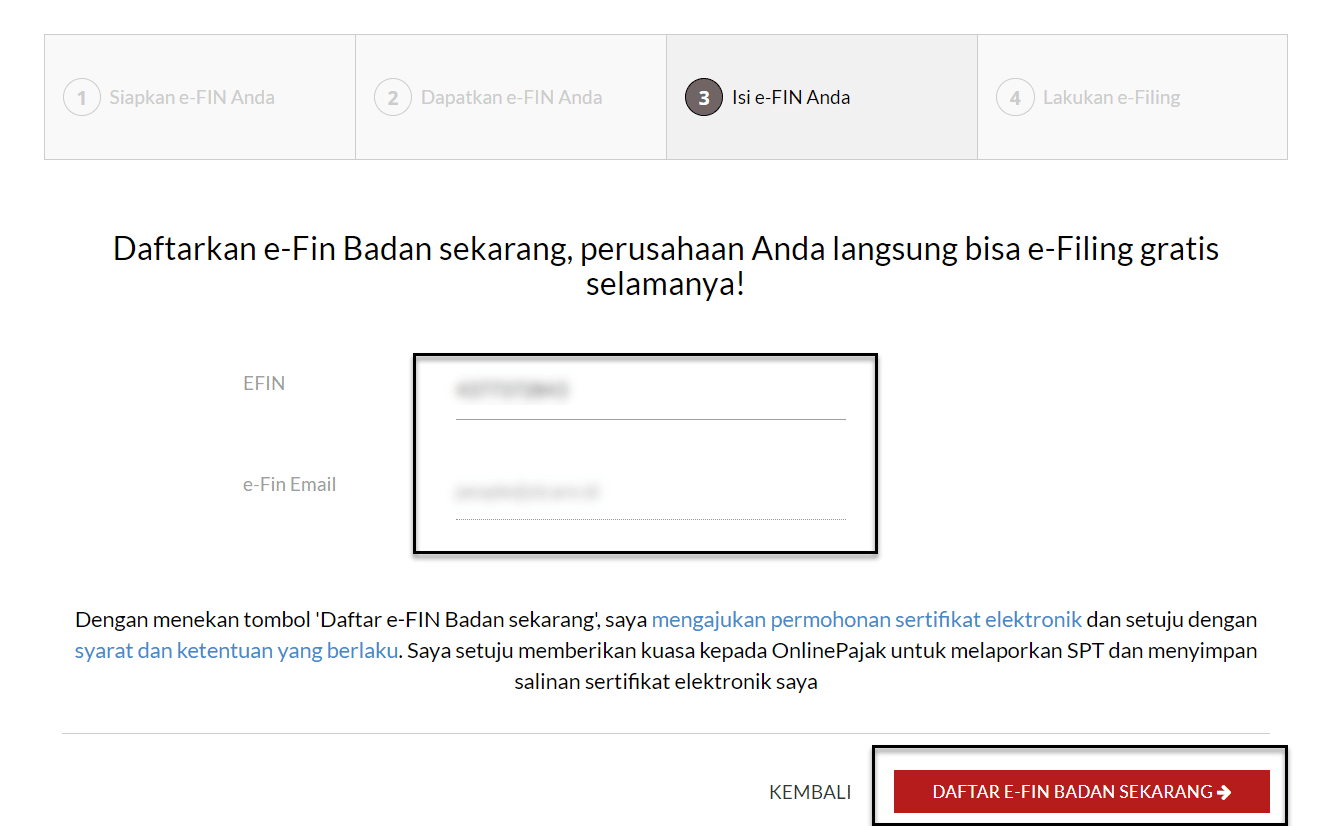 Cara Membuat Formulir EFIN Pajak secara Online