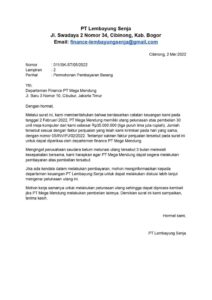 Contoh Surat Tagihan Pembayaran dan Definisi serta Fungsinya | OnlinePajak